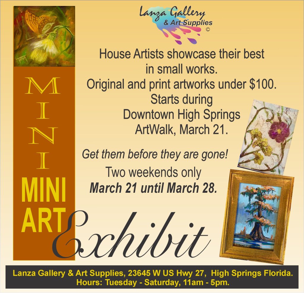 Mini MINI Art Exhibit in High Springs ArtWalk - Visit Gainesville