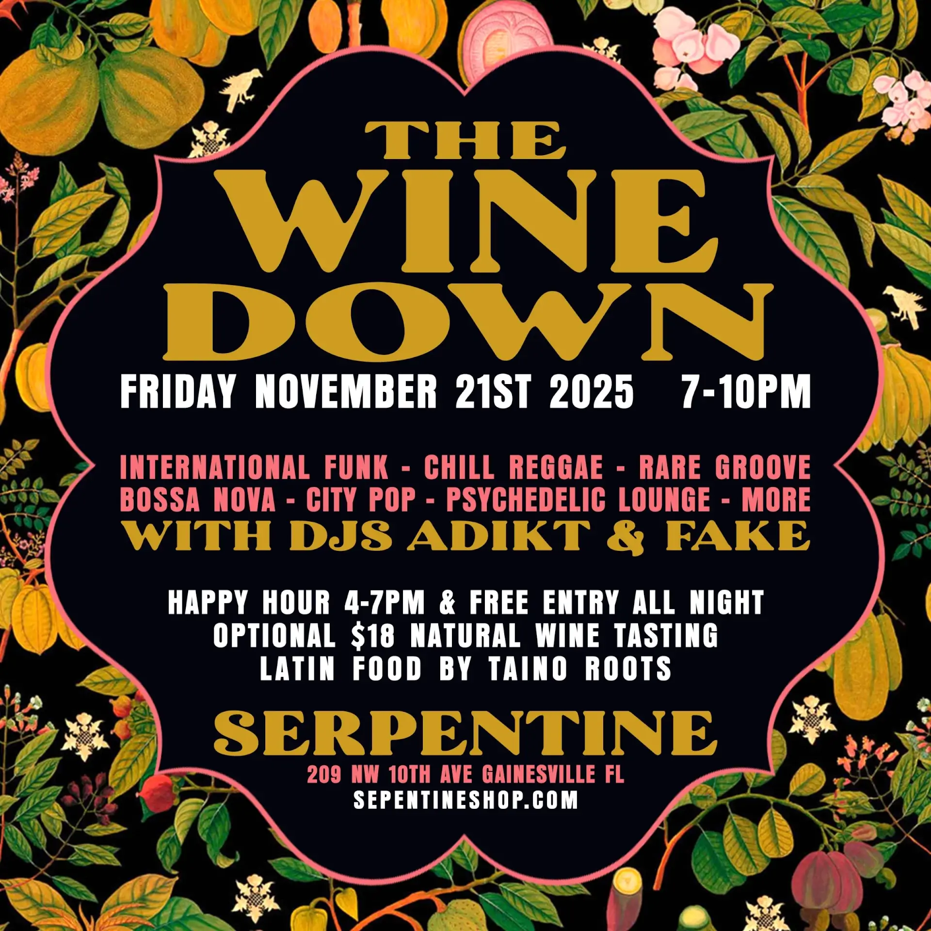 Fall Wine Down at Serpentine - Visit Gainesville